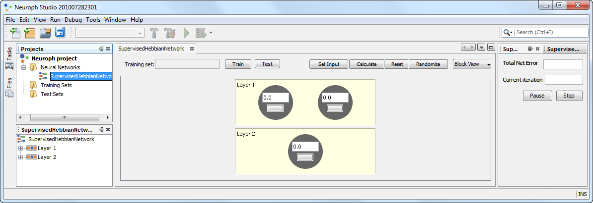 Supervised Hebbian Network